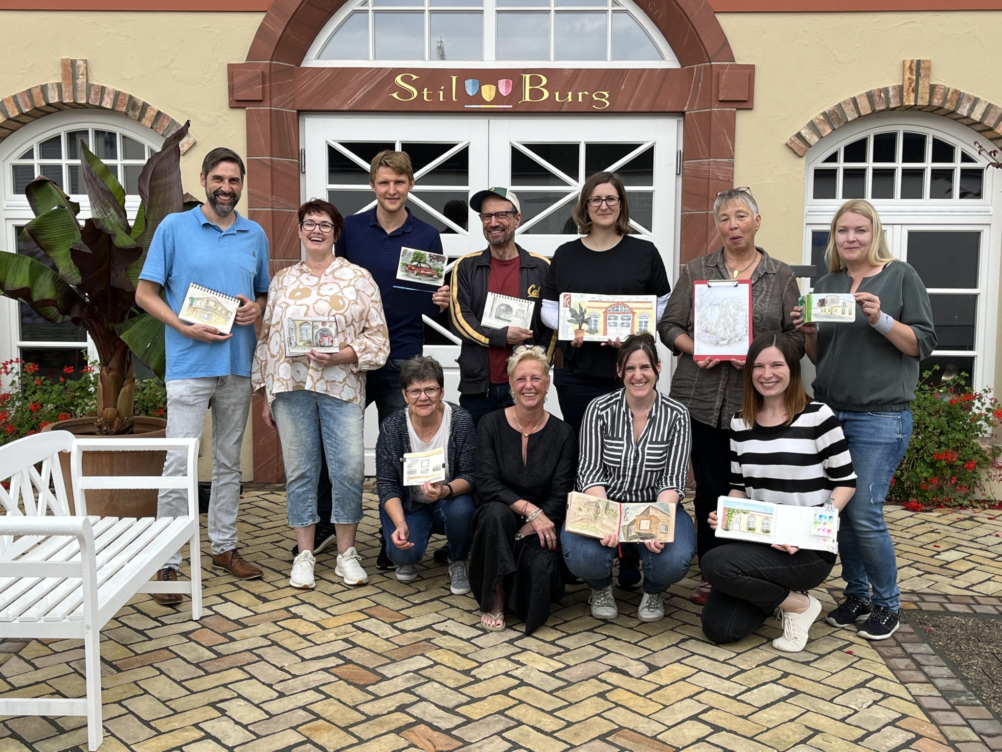 Die Kloke Stilburg Fassade wurde "gesketcht" - Malermeister Kloke